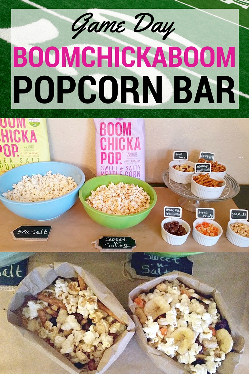 Game Day BOOMCHICKAPOP Popcorn Bar + Giveaway!