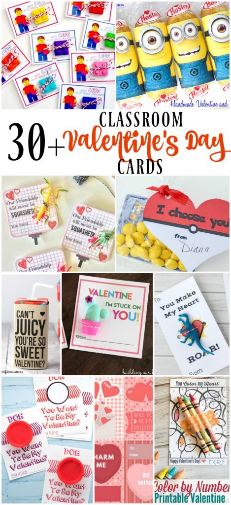 30+ FREE Classroom Valentine’s Day Cards - My Pinterventures