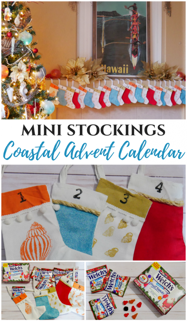 DIY Mini Stockings Coastal Advent Calendar - My Pinterventures