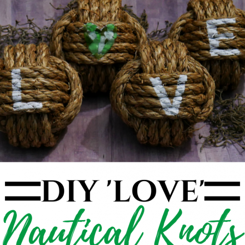 DIY Love Nautical Knots with Sea Glass - My Pinterventures