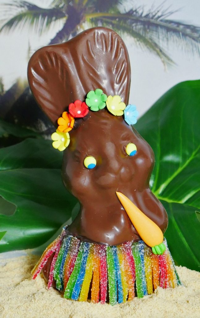 Tropical Chocolate Hula Bunny - My Pinterventures