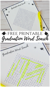 Graduation Word Search Game Printable - My Pinterventures