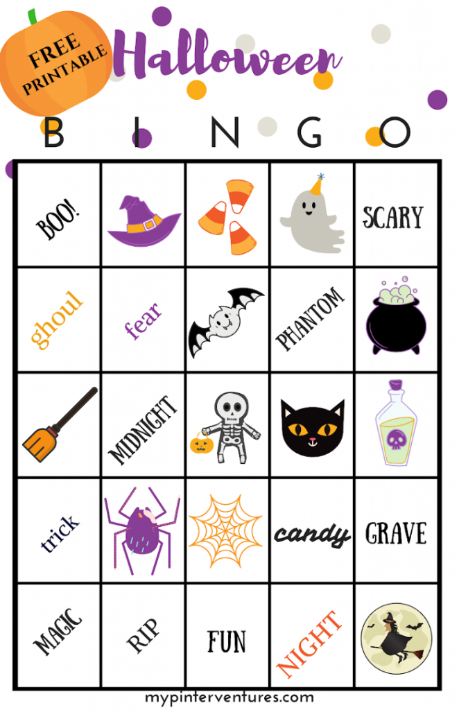FREE Halloween Bingo Game Printable - My Pinterventures