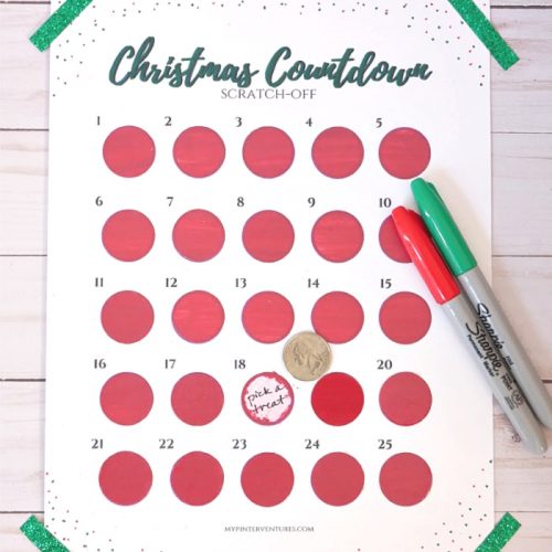 Scratch Off Christmas Advent Calendar - My Pinterventures