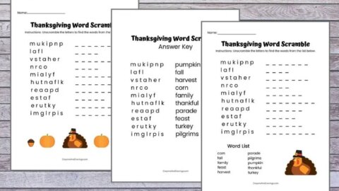 50 Printable Thanksgiving Games - My Pinterventures