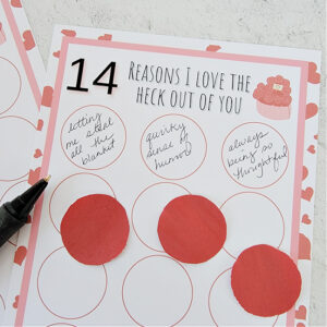 Reasons I Love You Card – Valentine’s Day - My Pinterventures