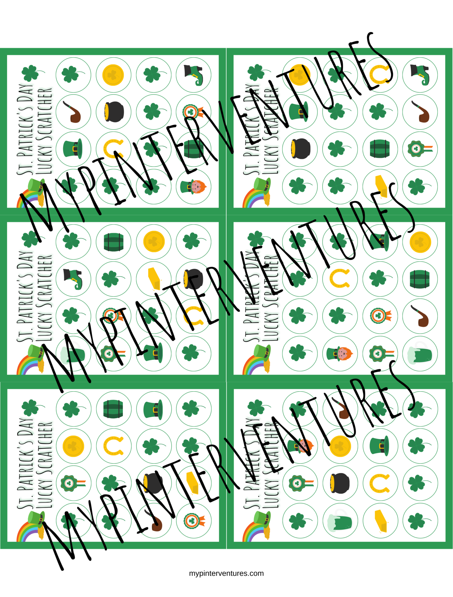 St. Patrick’s Day Lucky Scratchers Game Printable - My Pinterventures