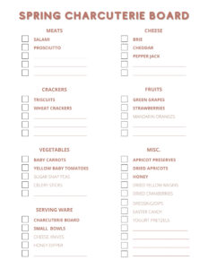 How to Make a Simple Spring Charcuterie Board - My Pinterventures