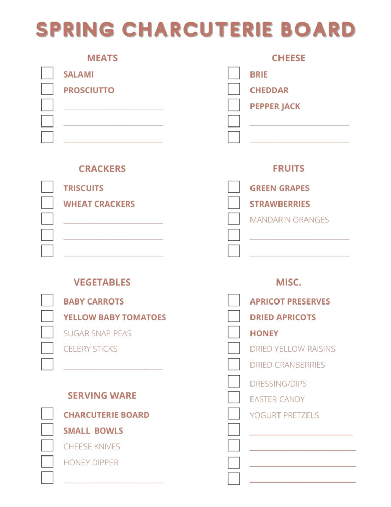 How to Make a Simple Spring Charcuterie Board - My Pinterventures