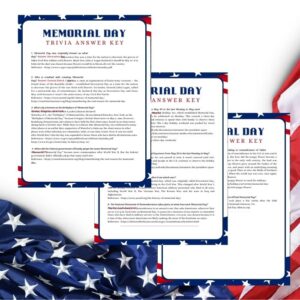 Memorial Day Trivia Game – A Free Printable - My Pinterventures