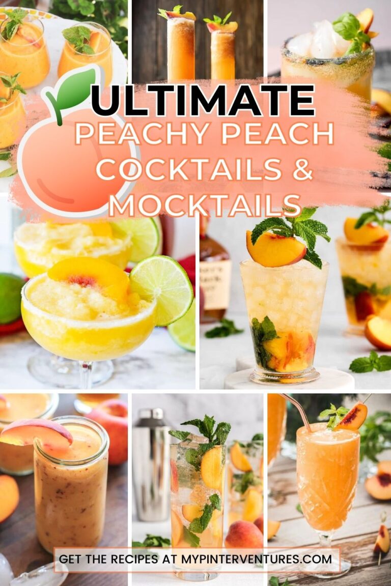 Ultimate Peachy Peach Drinks – Cocktails and Mocktails - My Pinterventures