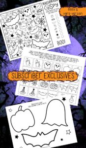FREE Halloween Activity Mat & Coloring Page - My Pinterventures