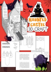 Free Printable 3D Haunted Castle – Halloween Paper Craft - My ...