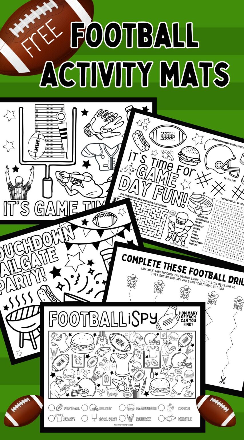 Free Kids’ Football Activity Mats - My Pinterventures