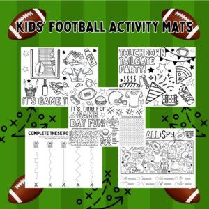 Free Kids’ Football Activity Mats - My Pinterventures