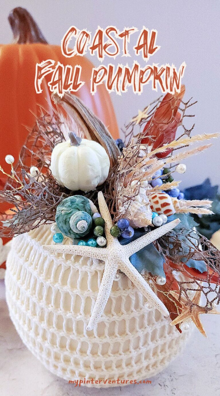 DIY Boho Fall Coastal Pumpkin – Beach Decor - My Pinterventures