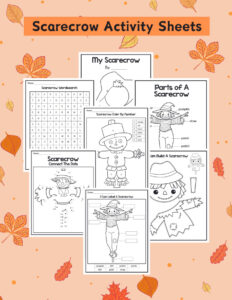 Kids’ Fall Scarecrow Activity Sheets - My Pinterventures