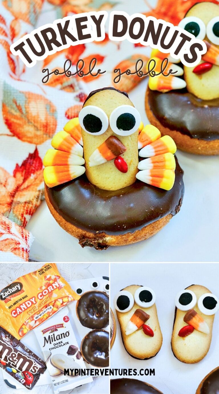 Easy Fall Turkey Donut Dessert - My Pinterventures