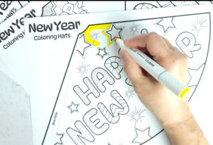 New Year Party Hats – Printable Templates - My Pinterventures