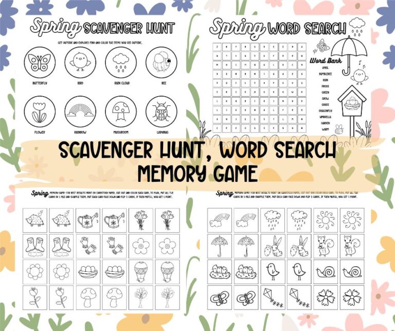 Spring Activity Bundle for Kids - My Pinterventures