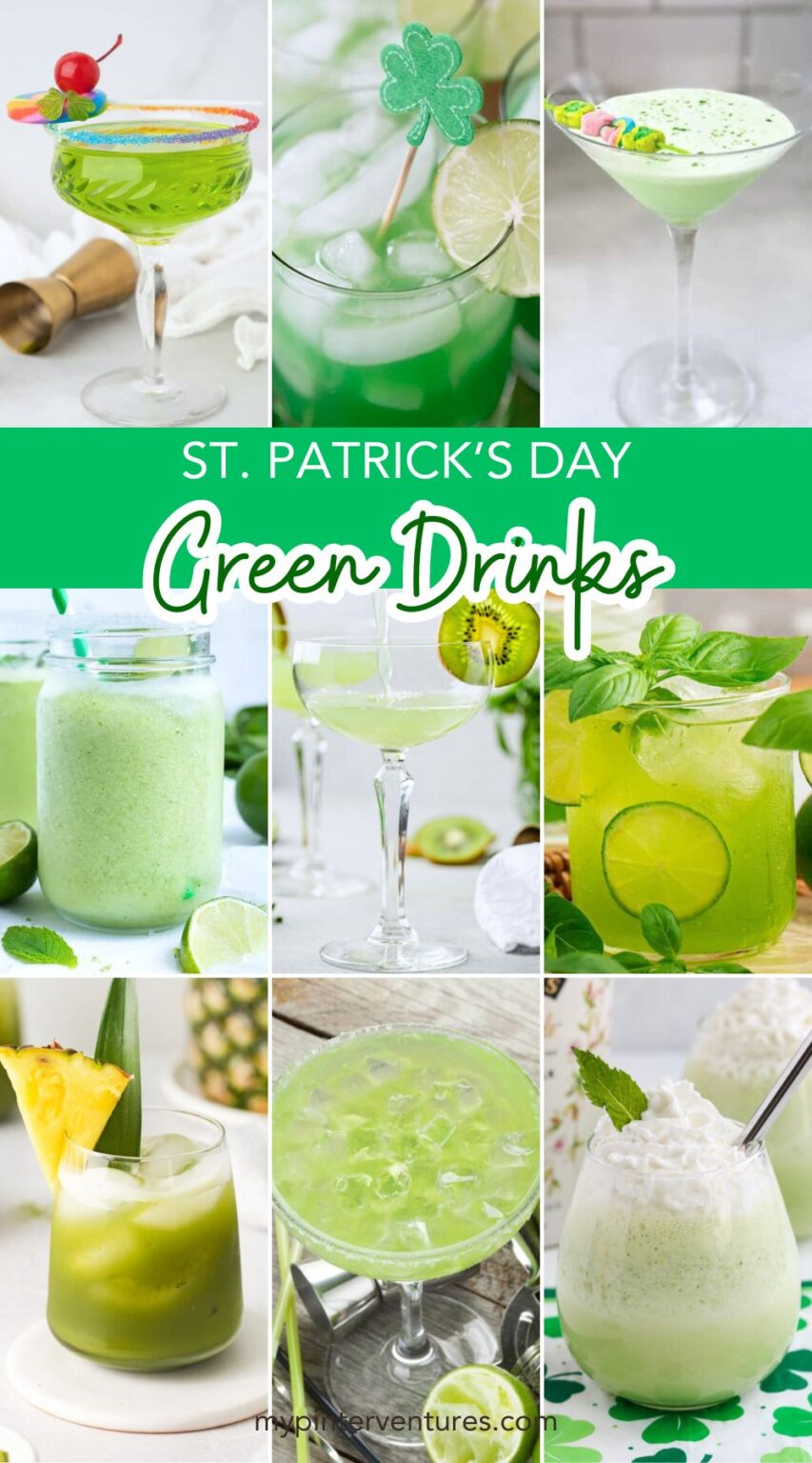 Adult Green Drinks to Serve on St. Patrick’s Day - My Pinterventures