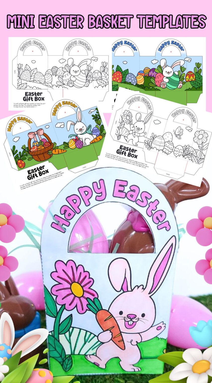Free Mini Paper Easter Basket Templates - My Pinterventures