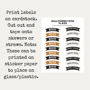 FREE Printable Halloween Party Food Labels and Toppers - My Pinterventures