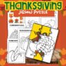 Free Printable Thanksgiving Puzzle and Coloring Activity Sheets - My ...