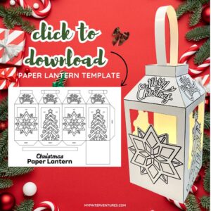 Printable Christmas Paper Lantern Templates - My Pinterventures