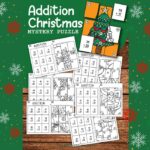 Mystery Christmas Puzzle Printable- Addition Activity - My Pinterventures