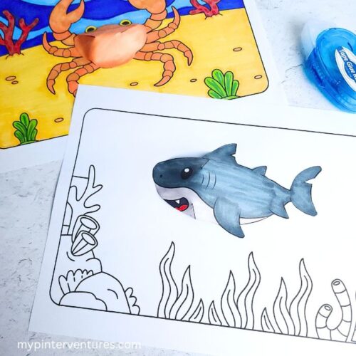 Free 3D Ocean Paper Craft Printable for Kids: Fun Summer Activity Idea ...