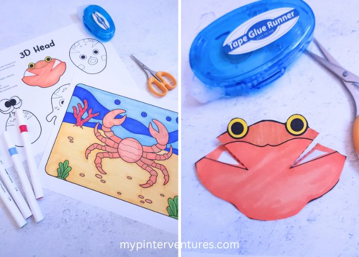Free 3D Ocean Paper Craft Printable for Kids: Fun Summer Activity Idea ...